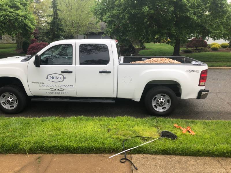 2013 gmc Work truck Lettering from Randy D, NJ - CustomVinylLettering.net